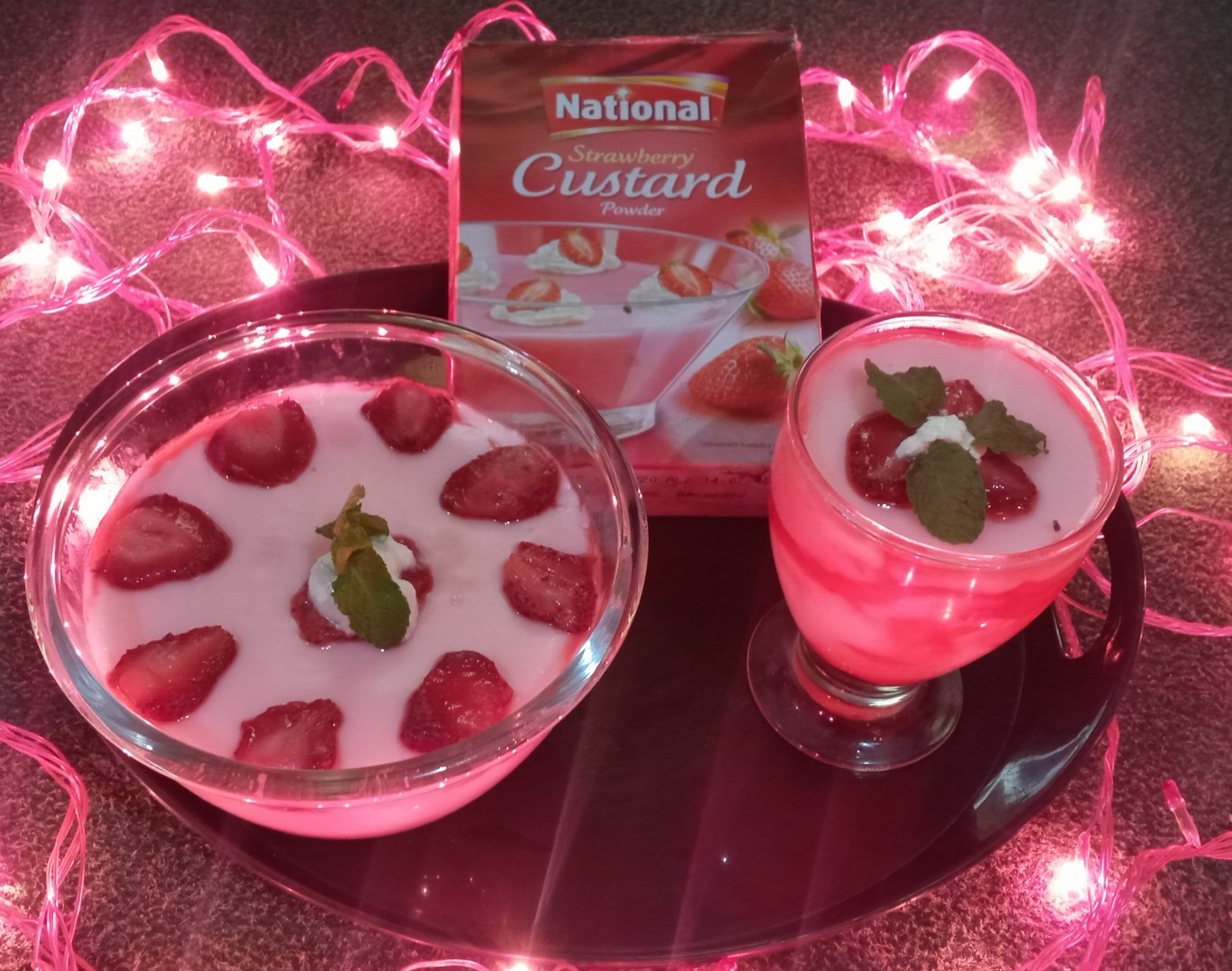 Strawberry Custard National Made Easy